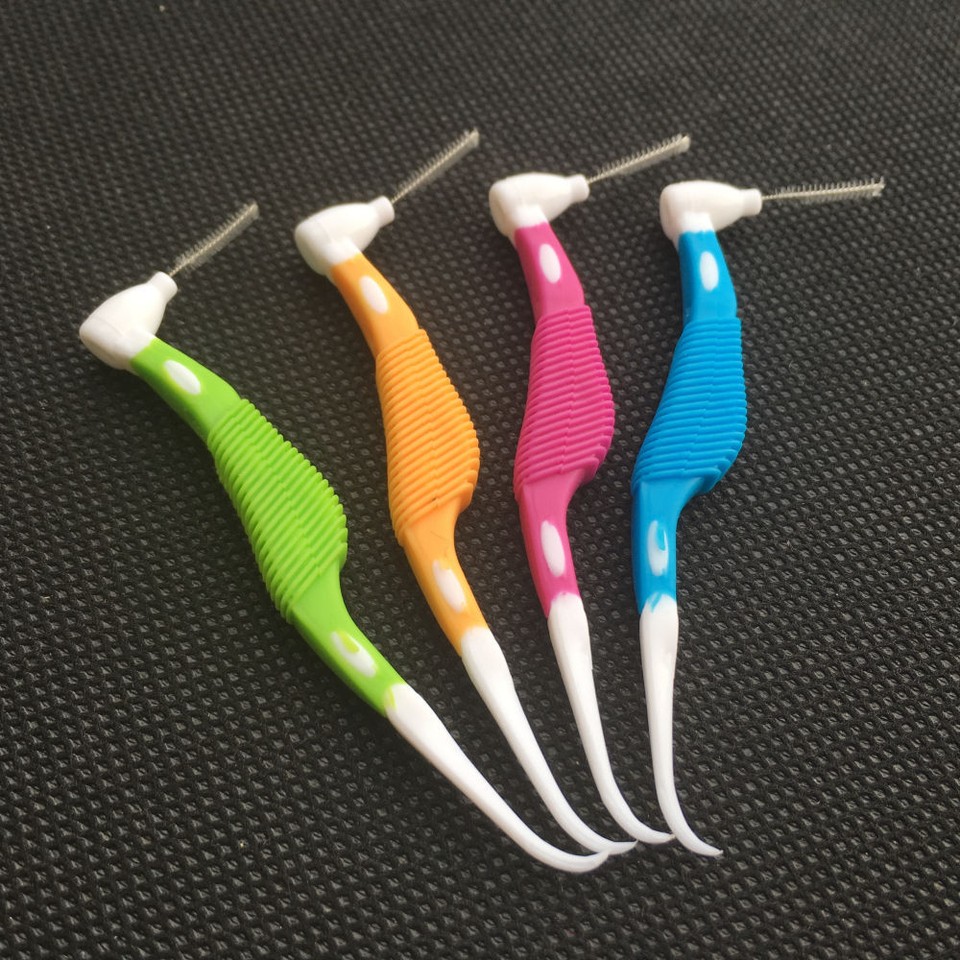 8 Pcs/1 Set Dental Intra Oral Care Interdental Floss Grip Brush Tooth ...
