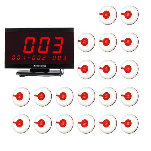 Retekess TD105 Wireless Pager Queuning System Host Displayer 20Button ...