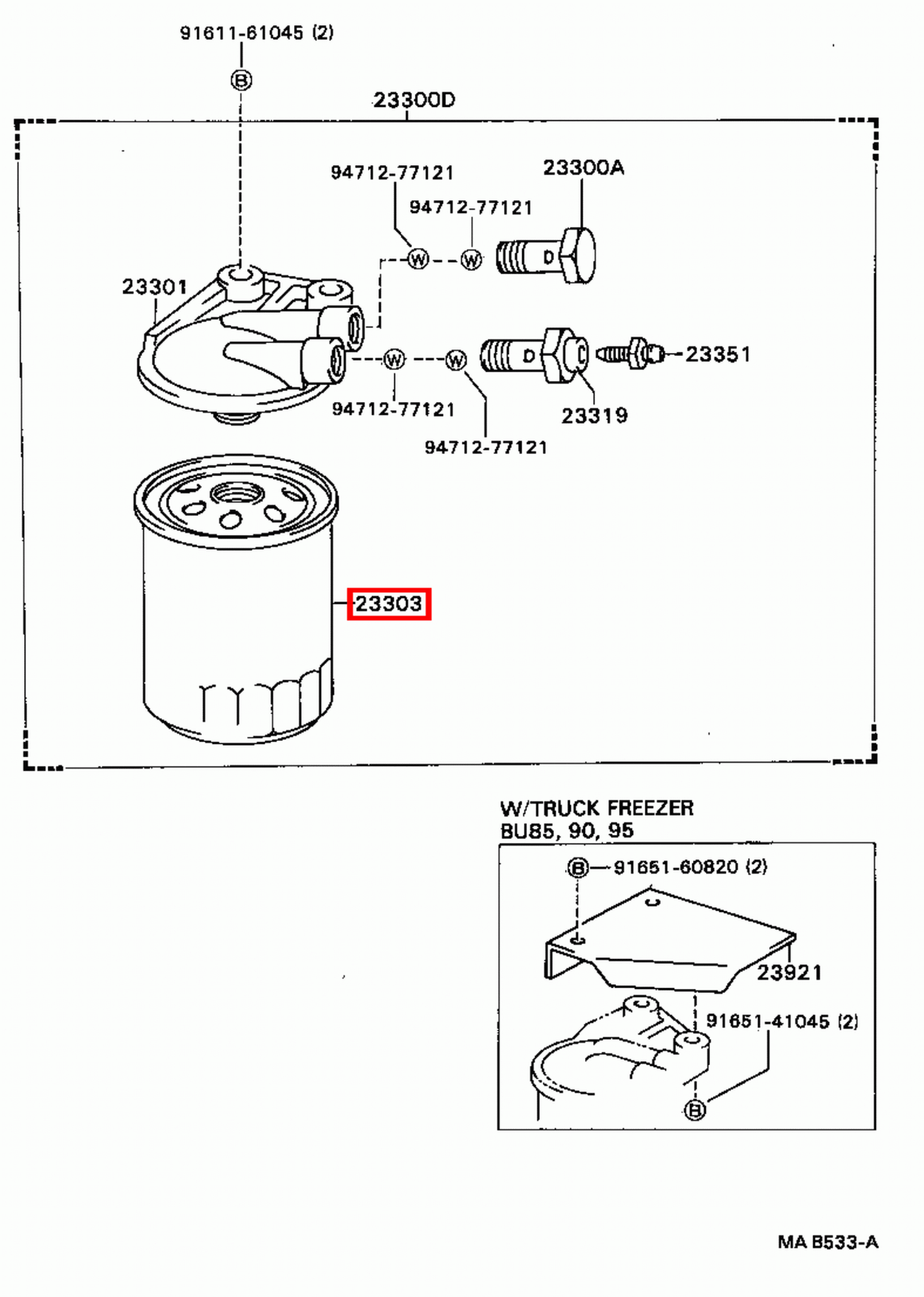 Genuine Toyota Coaster HB32 HB31 HB30 2H 4.0 Diesel 12HT 4.0 Diesel ...