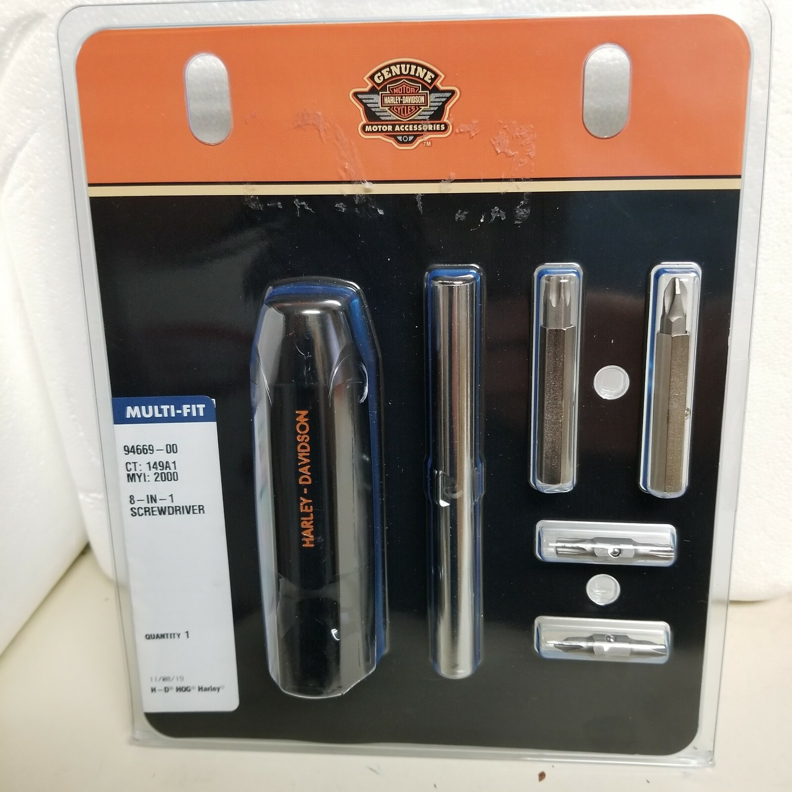 Harley Davidson 8 in 1 Tool, Screwdriver Multi Fit 94669-00 Genuine | eBay