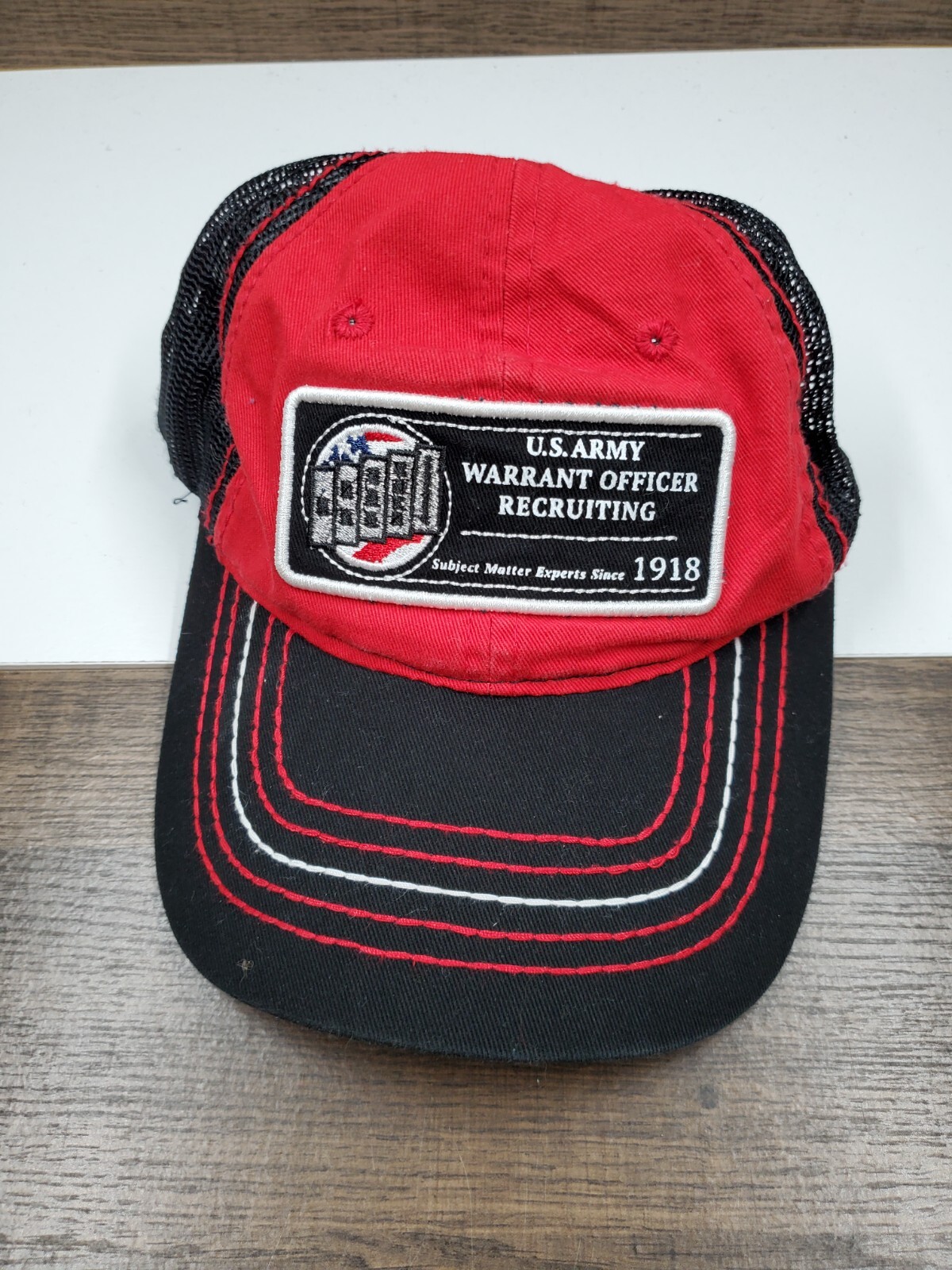 VINTAGE US Army Warrant Officer Recruiting Hat Cap St… - Gem