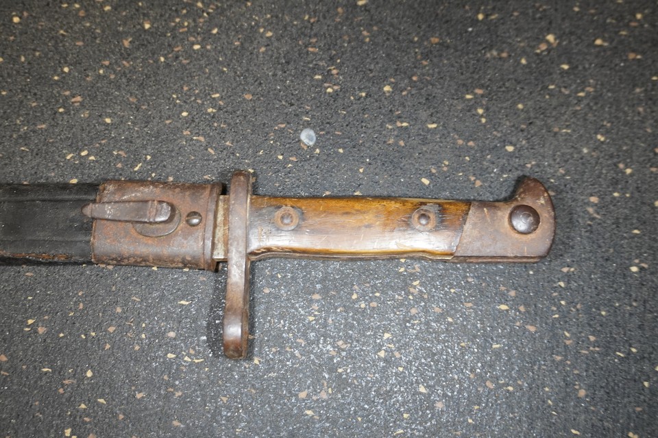 WWI German Bayonet Simson & Co Suhl Mauser Bayonet with Leather ...