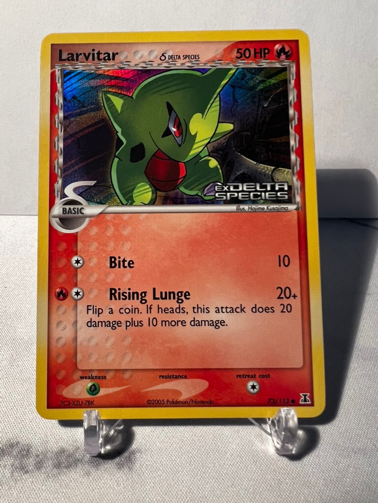 Larvitar Reverse Holo - 73/110 - NM - EX Delta Species Pokemon TCG | eBay