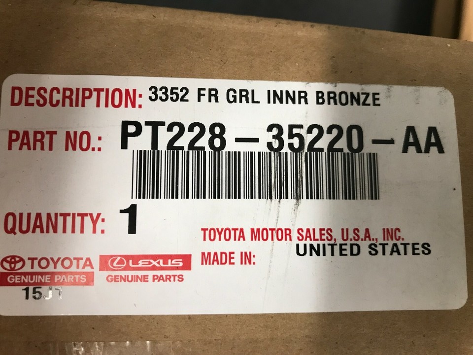 18-23 TACOMA TRAIL EDITION TRD PRO GRILLE BLACK W/BRONZE LETTERS PT228 ...