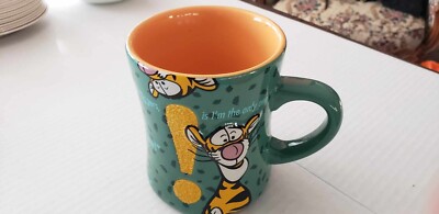 Tigger 3D Coffee Mug Textured Green Orange Winnie Pooh Disney Parks ...