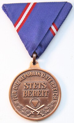 Austria Military Service Medal ''Fur Die Republik Osterreich Stets ...