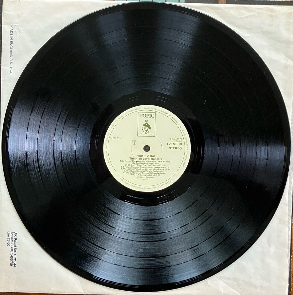 The High Level Ranters Four In A Bar LP Topic 12TS388 / EX | eBay