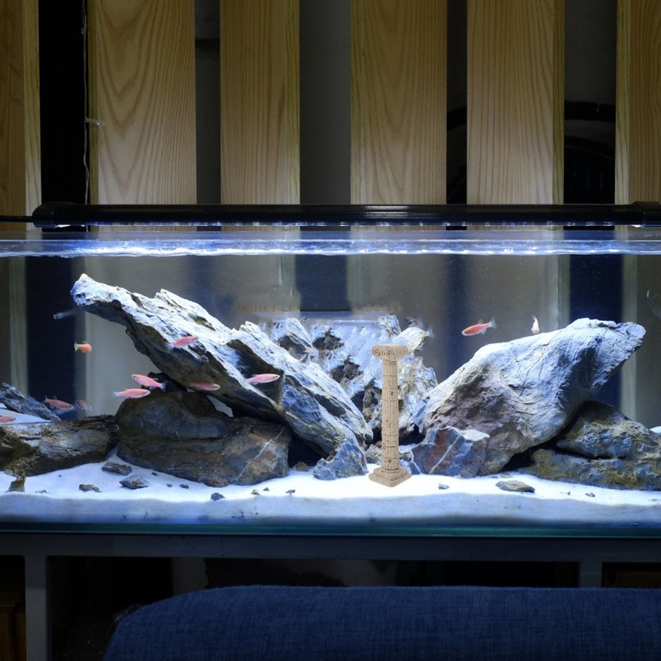 Fish Tank Roman Column Statue Fish Shrimp Habitat Roman Column Aquarium ...