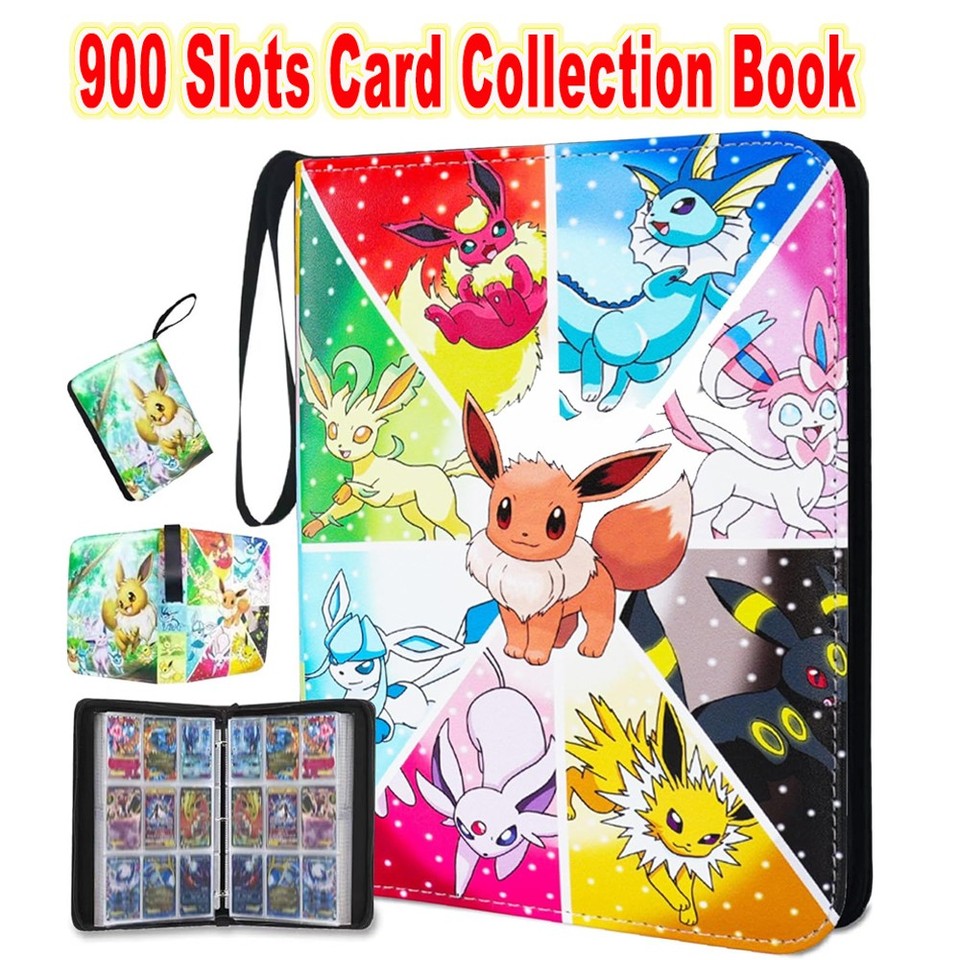 For Pokemon Trading Cards Album Folder 400/900 Pockets Card Binder ...