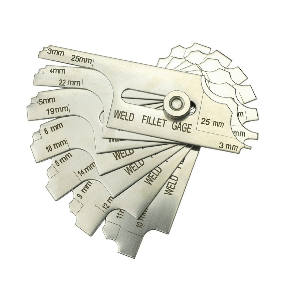 7PCS Stainless Steel Weld Gauge Set for Fillet Weld and Depth Checking ...