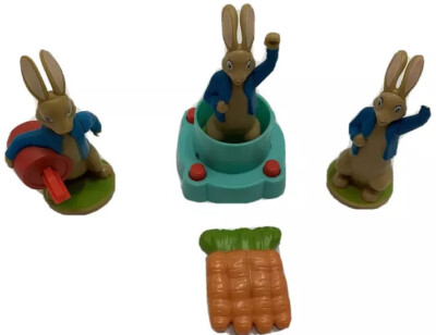 Peter Rabbit Figures Vintage 4” Plastic Lot of 4 Toys Play Easter | eBay