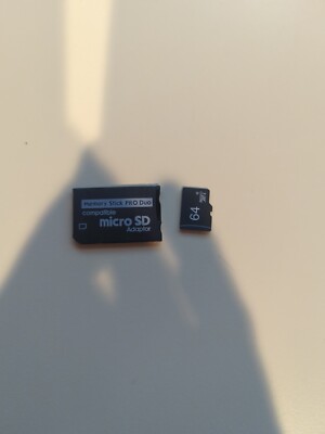 64gb Sony PSP Memory Stick Memory Card (Micro SD + Pro Duo Adapter) | eBay