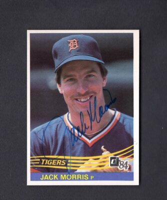 1984 Donruss SIGNED # 415 Jack Morris Autographed Detroit Tigers FREE ...