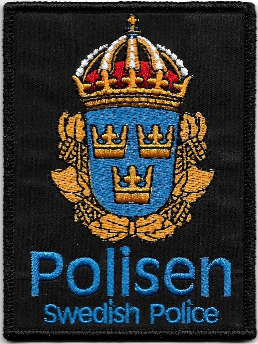 Swedish Police Logo Scandinavia Sweden Svensk Swedish Polisen Polis