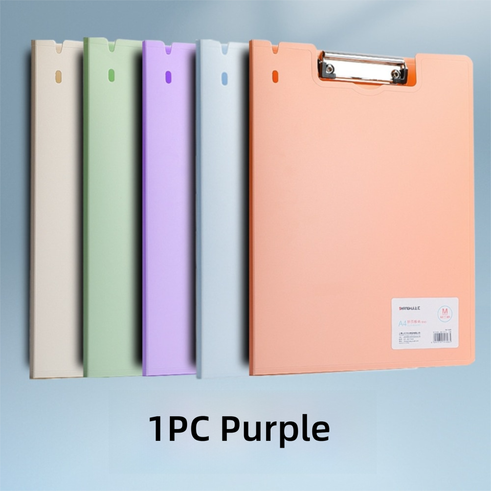 Clamp A4 Folder Multifunctional Clipboard with Cover Student Stationery ...