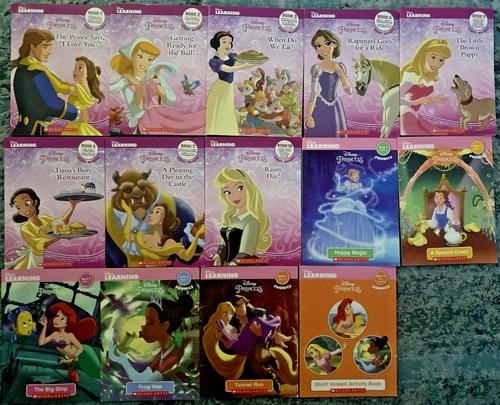 Disney Princess Sight Words Phonics Reading Learning Lot of 14 Books Scholastic | eBay