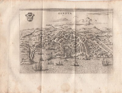 Mappa di Genova Francesco Scoto 1761 acquaforte, dall'Itinerario d ...