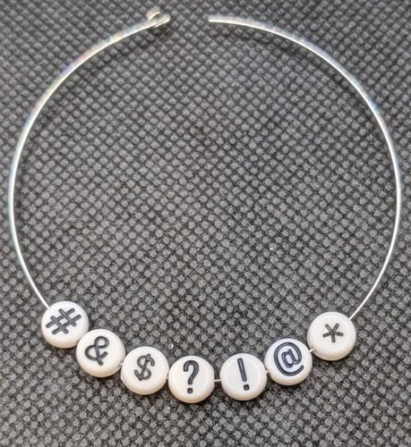 7 Beads Letter Alphabet DIY SWEAR CUSS $ & @ * # ! ? | eBay