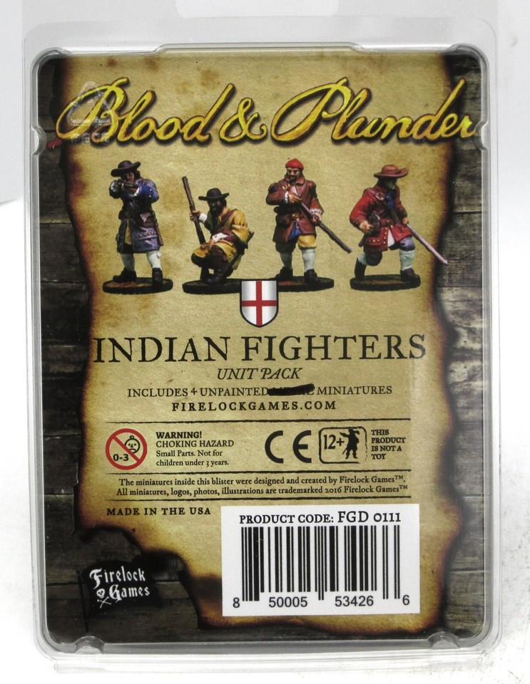 Blood & Plunder FGD0111 Indian Fighters (Resin) Colonial Rangers ...
