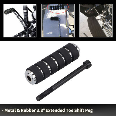 Black &Chrome Extended Shifter Peg For Harley Electra Glide FLHTK FLHTC ...