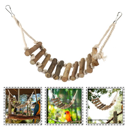 Rope Ladder Cockatiel Bird Cage Parrot Bridge Pet Ladders Toys Climbing ...