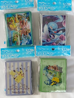 Pokemon Center Japanese Card Sleeves Pikachu Okinawa Gardevoir lot set ...