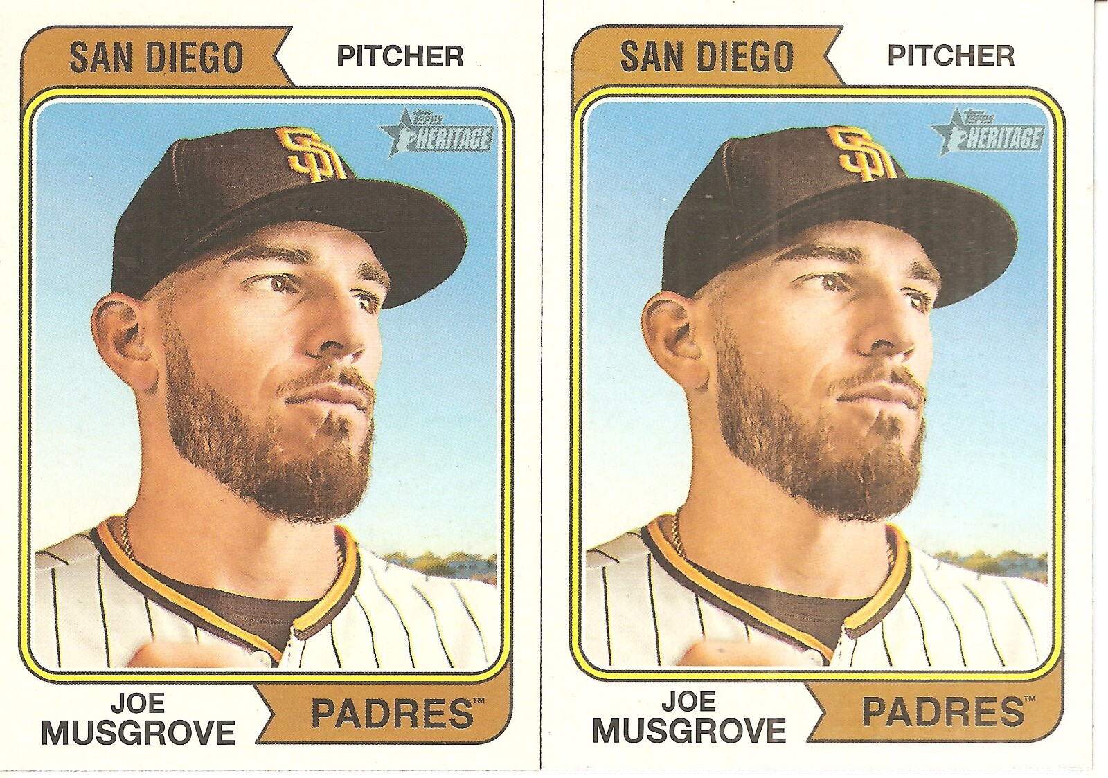 2 CARD 2023 TOPPS HERITAGE JOE MUSGROVE BASEBALL CARD LOT #173 | eBay