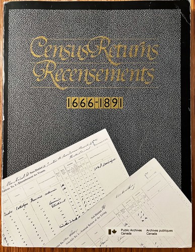 Census Returns Recensements 1666-1891 Soft Cover | eBay