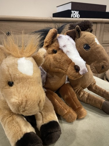 Lot Of 3 Horse Plush Soft Stuffed Animal Plushy | eBay