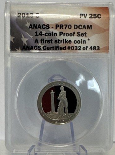 2013-S National Park Quarter Dollars PR70 ANACS DEEP CAMEO *A First ...