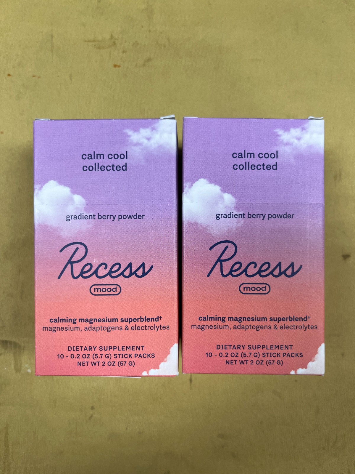 2 New Recess Mood Calming Magnesium Superblend Gradient Berry - 10 ...