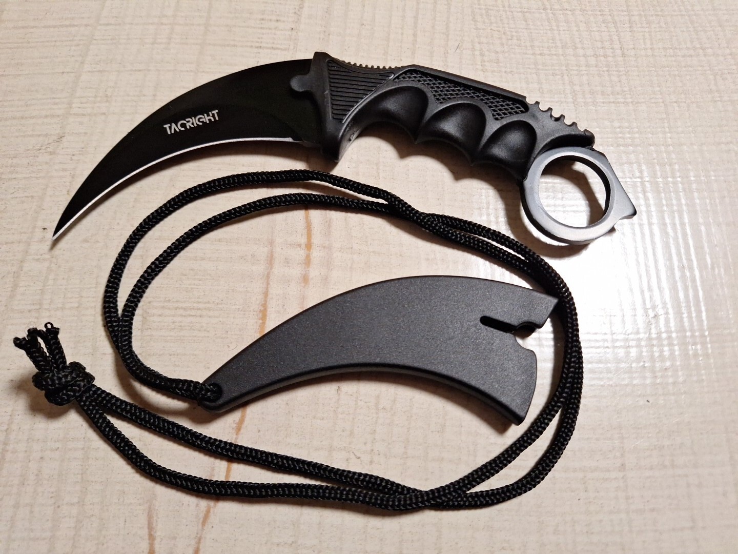 TacRight Knife-Karambit Blade With Ergonomic Handle And Kydex Sheath ...