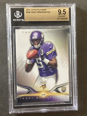 2014 Topps Platinum Teddy Bridgewater RC Vikings Gem MINT BGS 9.5 | eBay