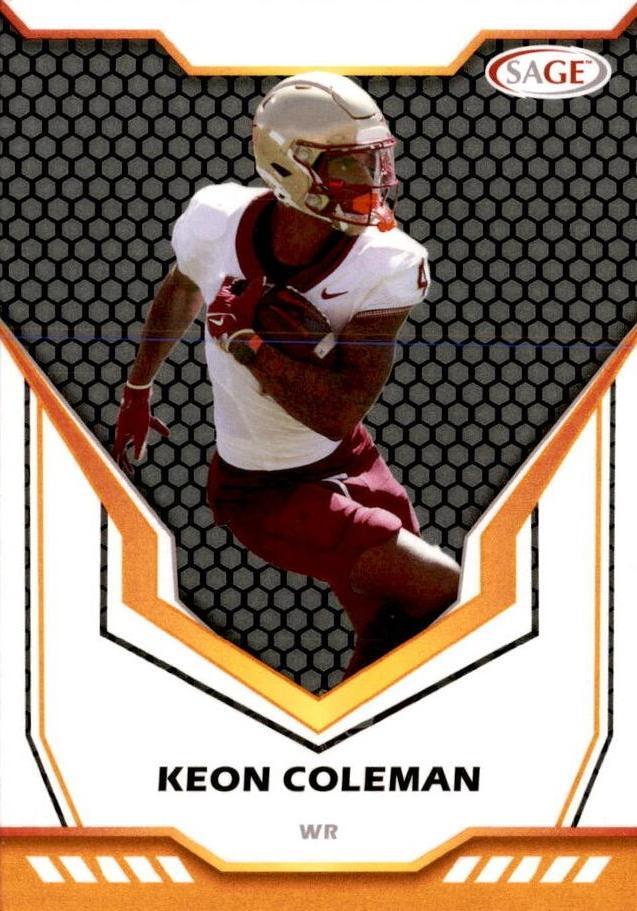 2024 SAGE HIT Low Series Keon Coleman #70 for sale | eBay