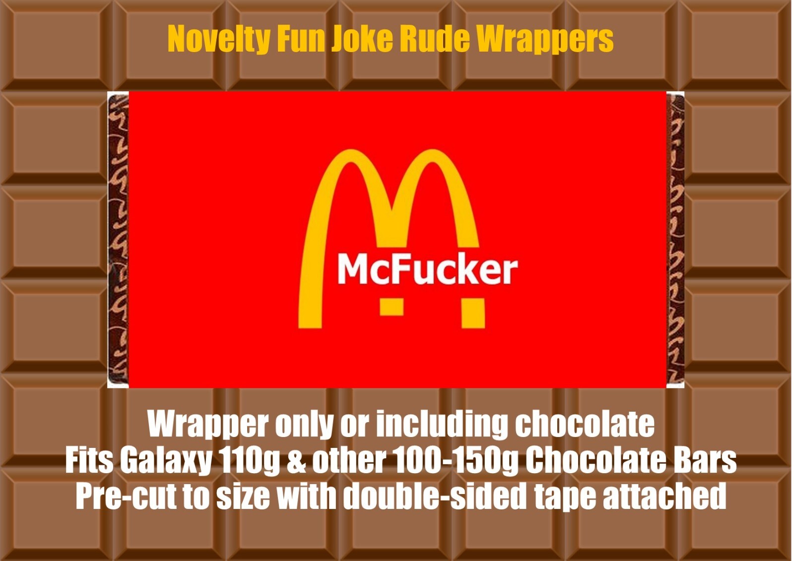 Funny Rude Chocolate Bar Wrapper Novelty Joke Gift Birthday Christmas ...
