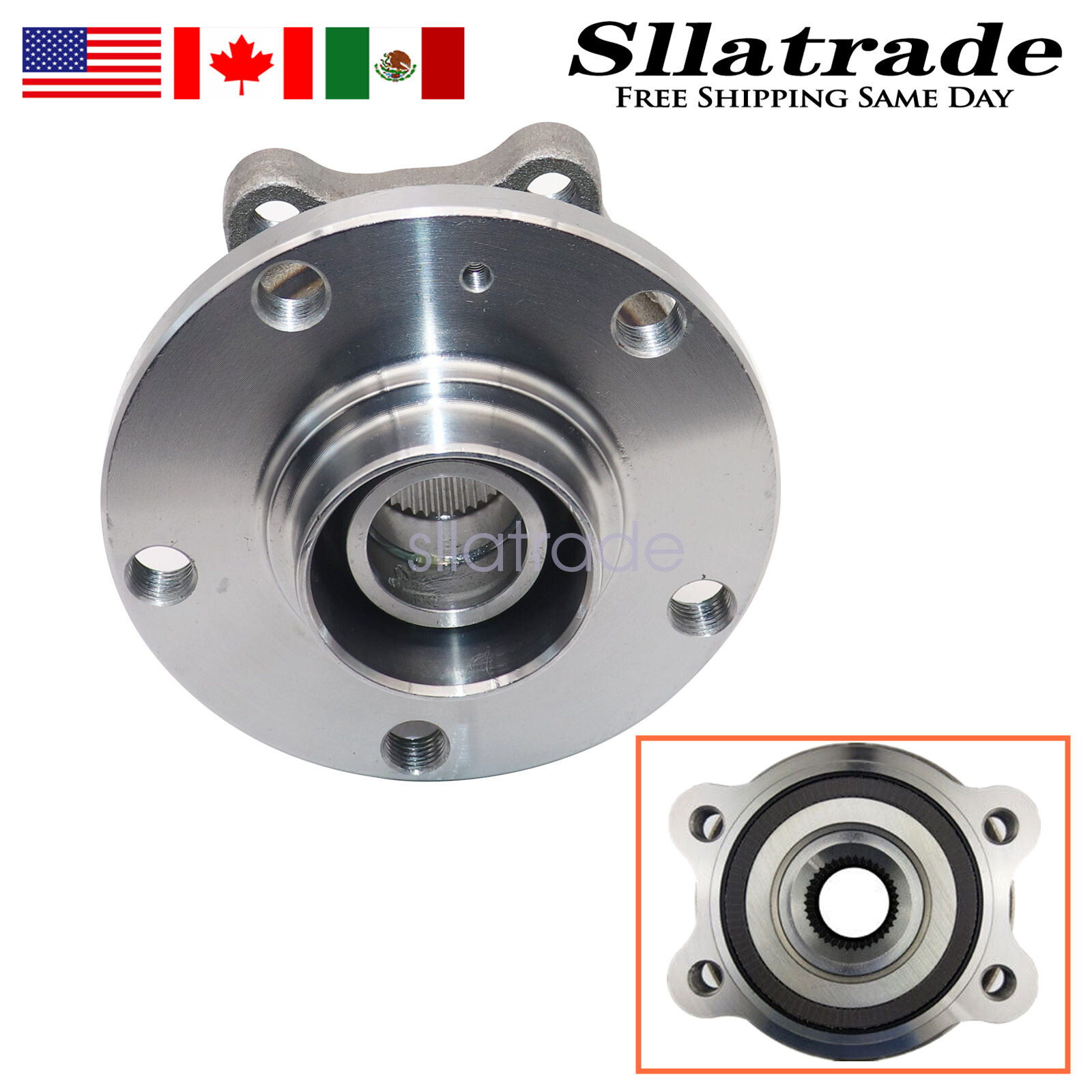 For Bentley Gt Gtc & Flying Spur 6.0L 4.0L Wheel Hub Bearing 3W0407613E ...