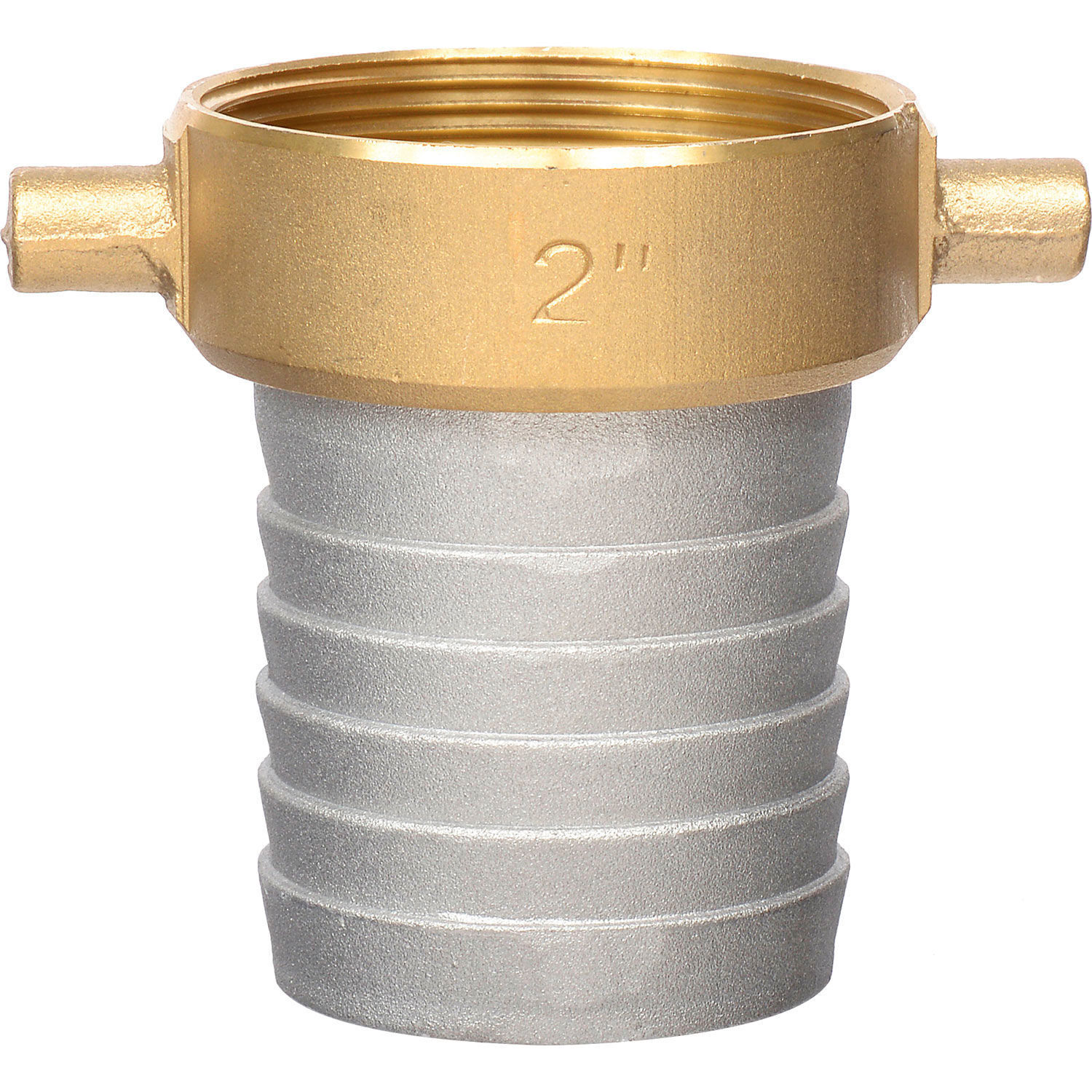 Apache 2" Aluminum Female Short Shank Coupling w/ Brass Nut 43076000 | eBay