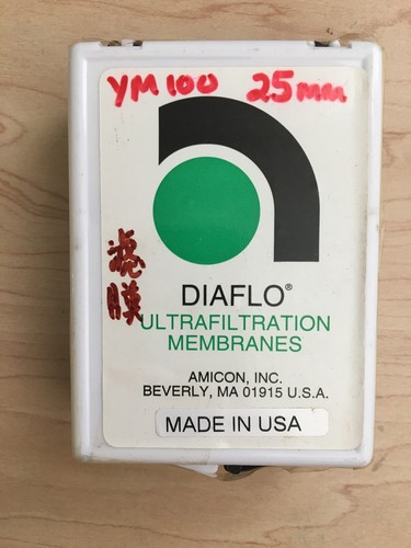Amicon Diaflo Ultrafiltration Membranes for Stirred Cell, 25mm,YM100 | eBay
