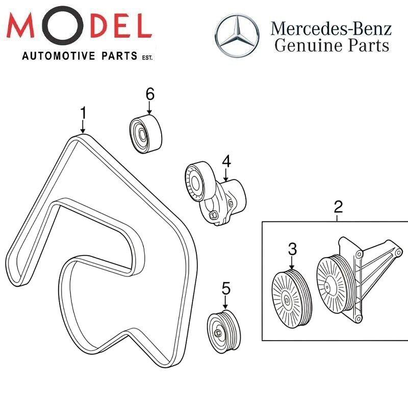 Genuine Mercedes-Benz Belt Tensioner 6512001870 for sale online | eBay