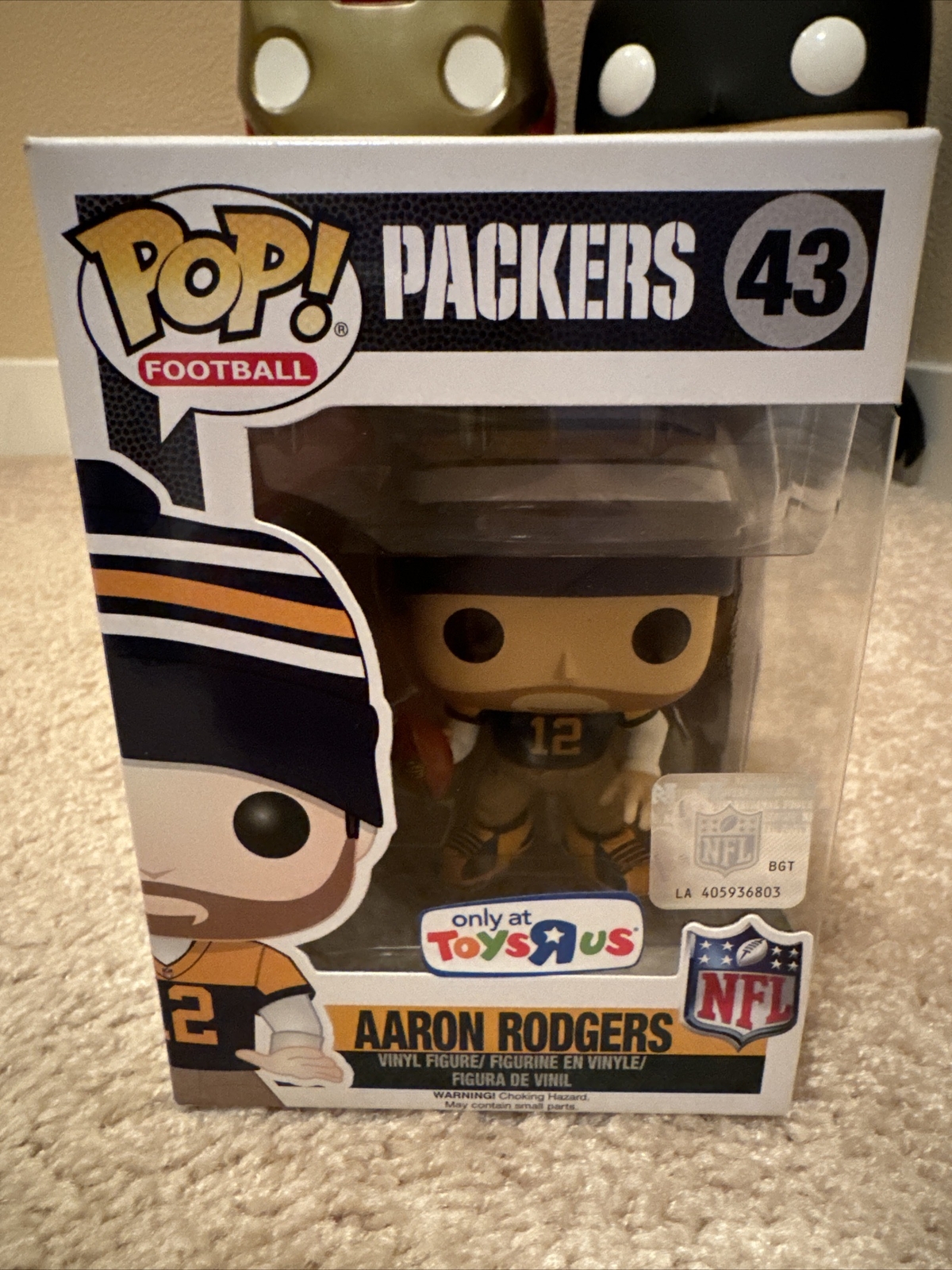 Funko Pop NFL Green Bay Packers Aaron Rodgers Throwback Toys R Us ...