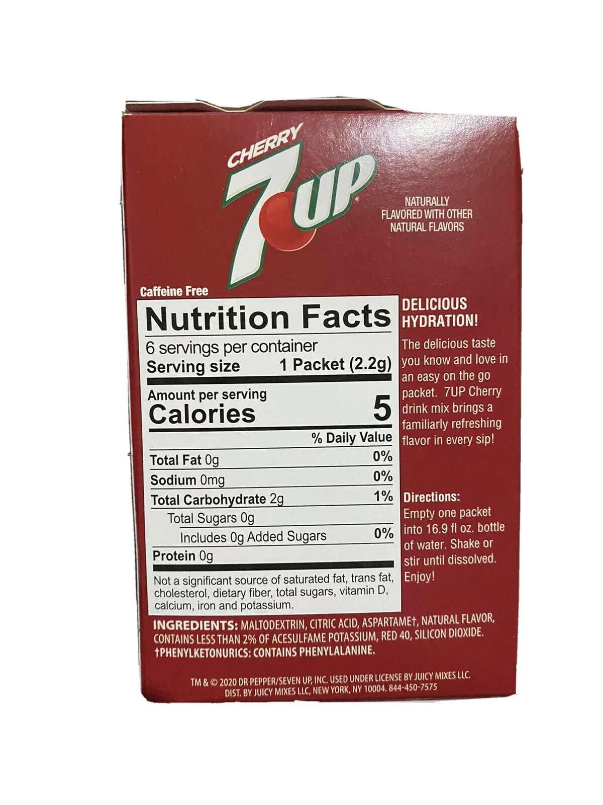 Cherry 7- Up Drink Mix Singles To Go ON the Go 6 Boxes 36 sticks | eBay