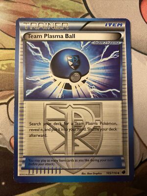 Team Plasma Ball - 105/116 - Uncommon x1 - Heavy Play - BW Plasma ...