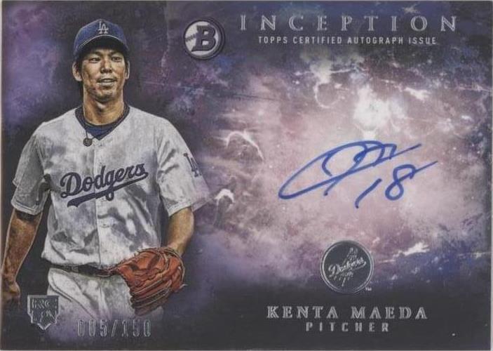 2016 Bowman Inception - Rookie Autographs Kenta Maeda #RA-KMAE Purple ...