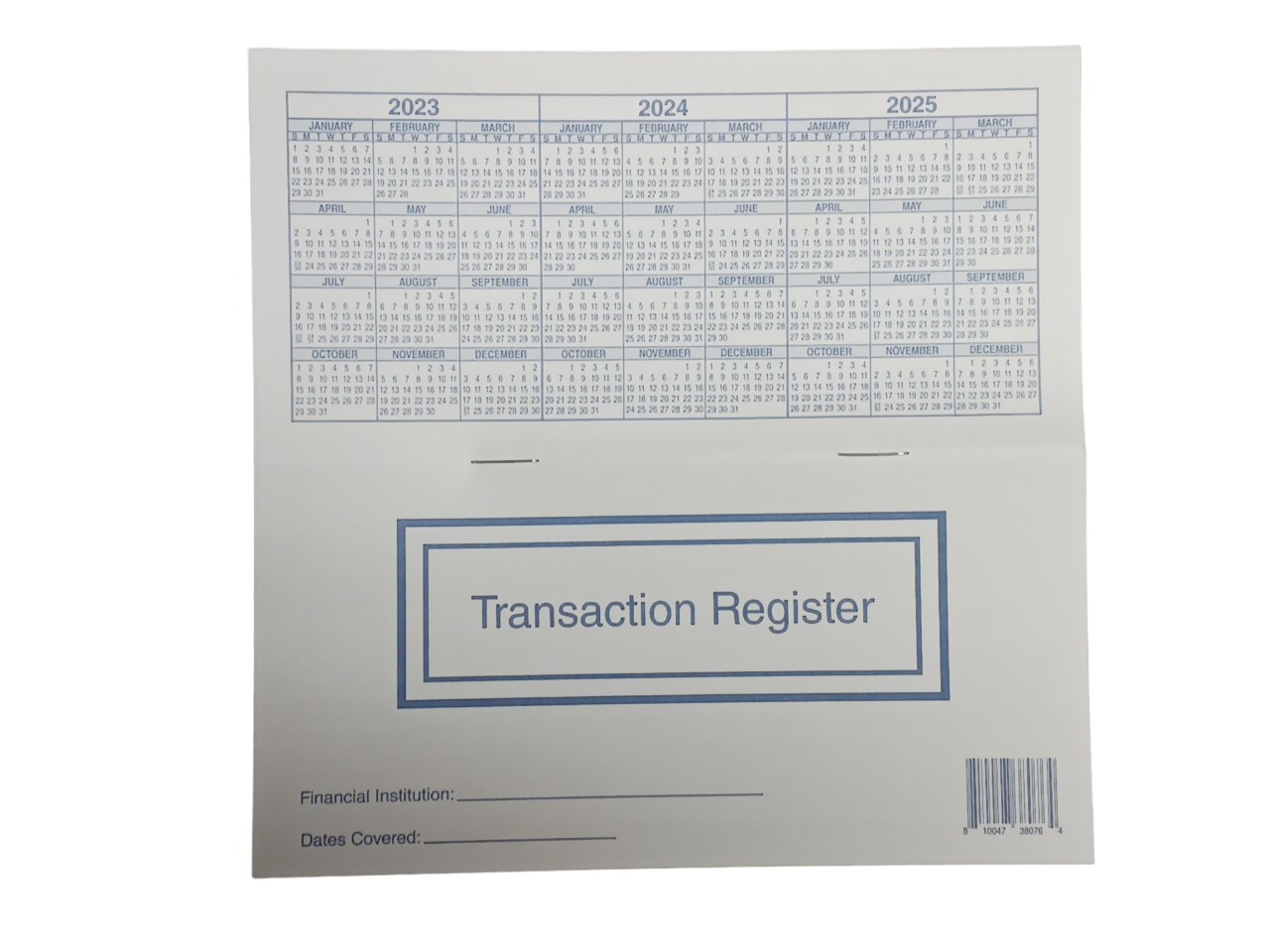 10 Checkbook Transaction Registers 2023 2024 2025 Calendar Check Book ...