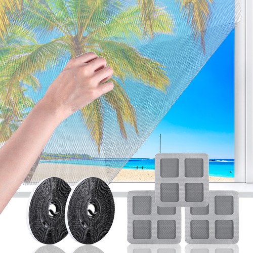 2pcs Nylon Home Long Lasting Window Screen Net Set SelfTape Anti Fly | eBay