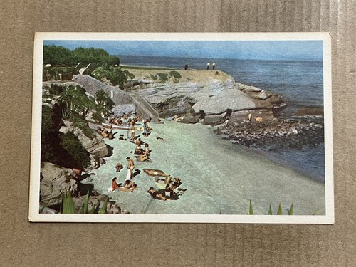 Postcard La Jolla CA California Aerial View The Cove Beach Vintage PC ...