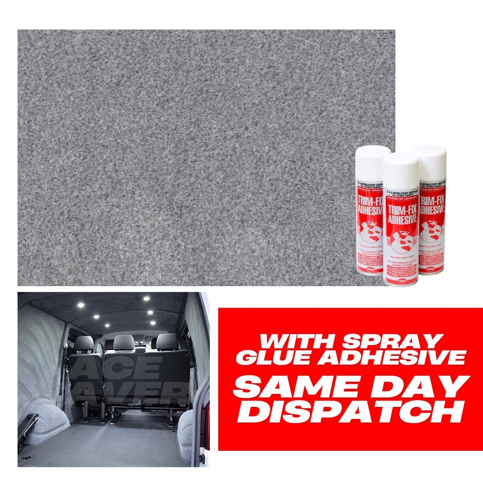 10 sqm Camper Van Lining Carpet Kit 4 Way Stretch Inc 5 Cans Trimfix ...