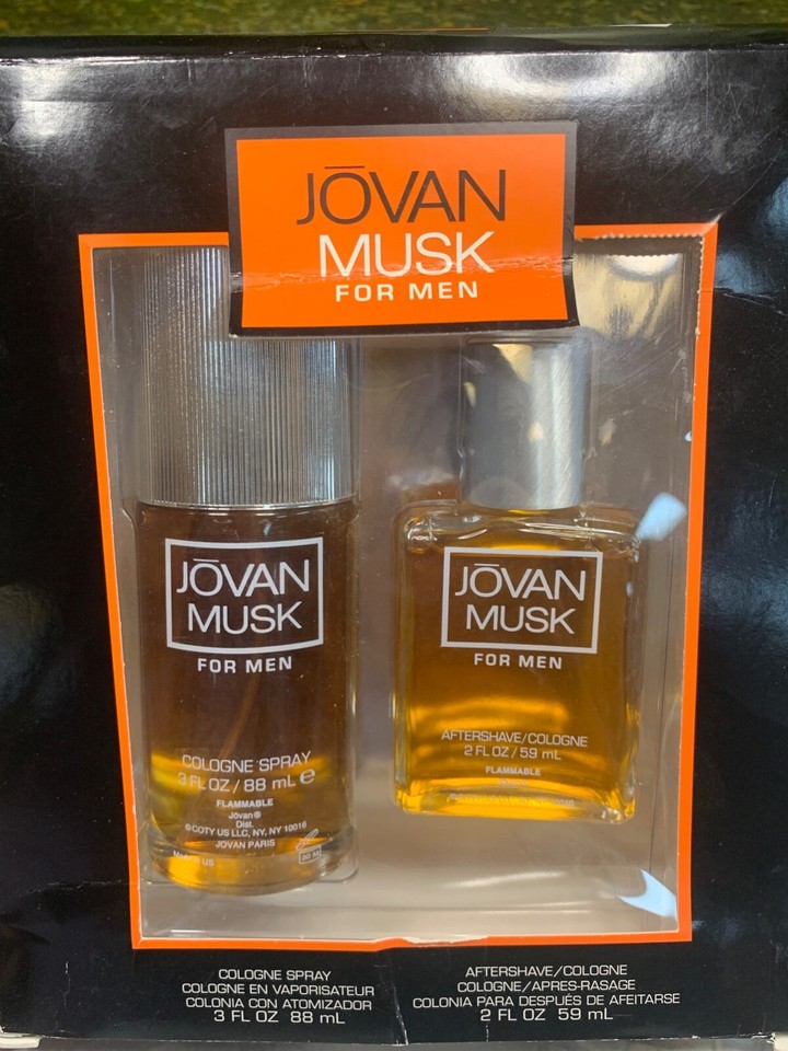 JOVAN MUSK FOR MEN 88ML COLOGNE SPRAY/ 59ML AFTERSHAVE (GIFT SET ...