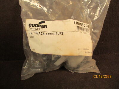 Cooper Cam-Lok Snapback Enclosure E1016SC-32 Black | eBay