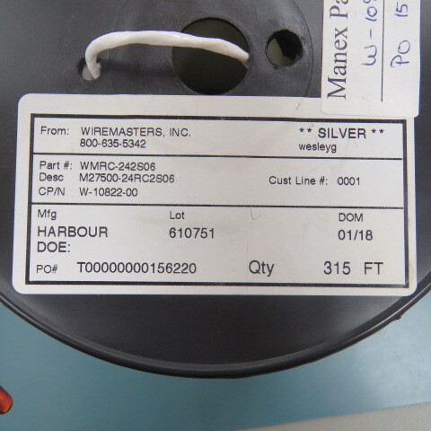 HARBOUR M27500-24RC2S06 Qty of 315 per Lot 2 COND, 24 AWG | eBay